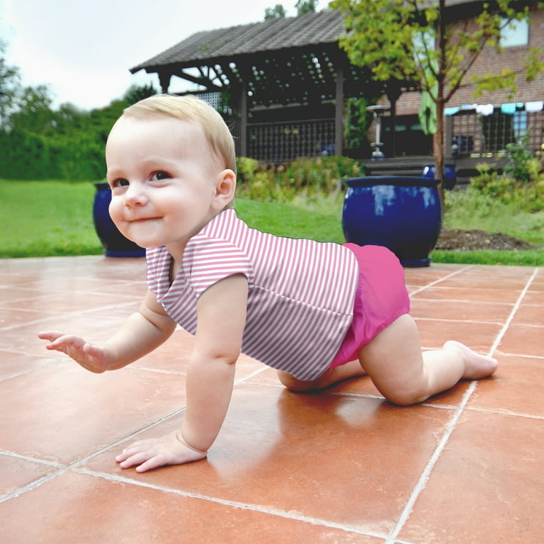 Absorbent Swim Diaper Green Sprouts Snap Swim Diaper For Babies ...