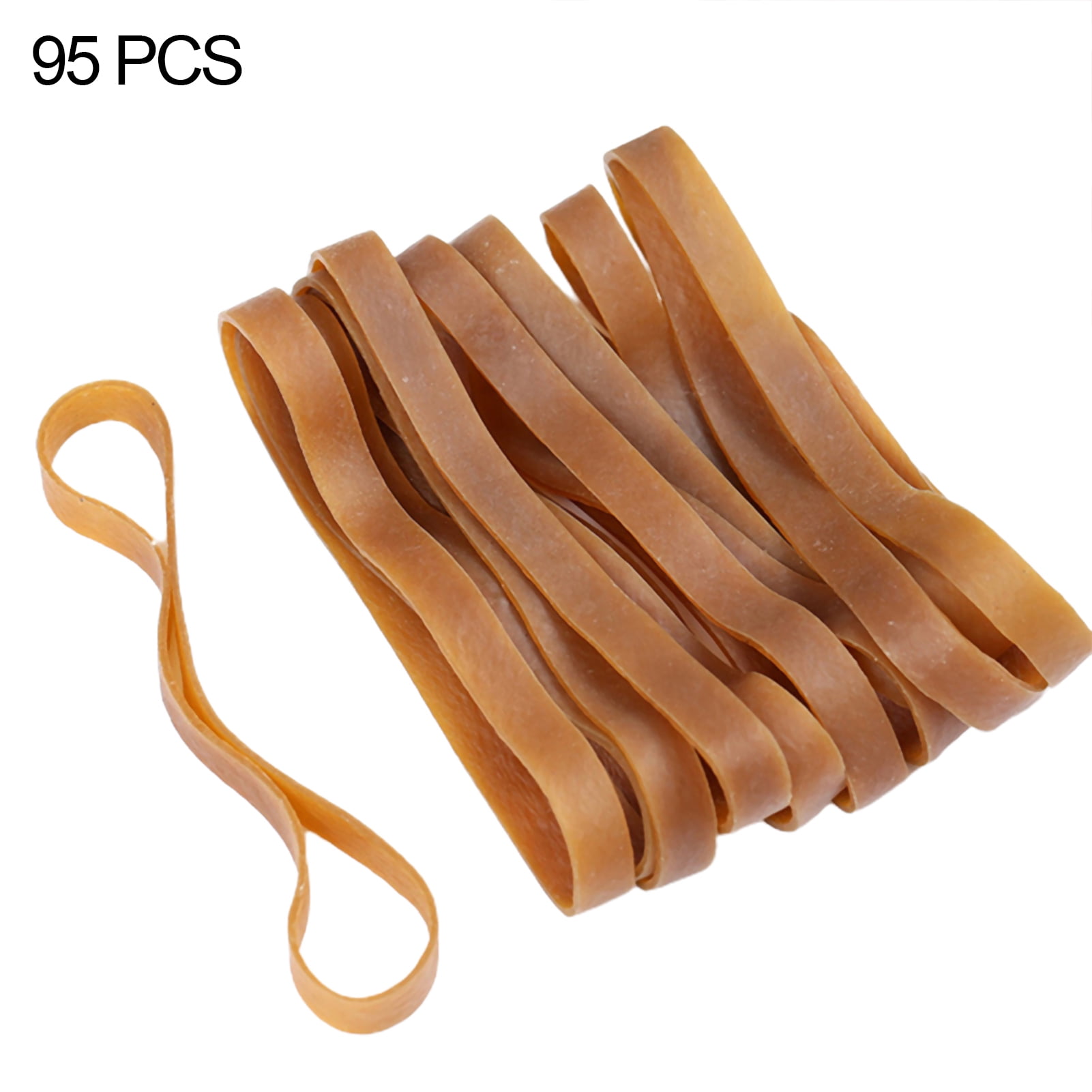 Yoone 95Pcs 102 x 10mm Elastic Rubber Bands Rings Stationery Holder ...