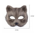 Dianopex Cat Mask Half Face Animal Furry Party Masks Easter Party ...