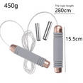 Quickwittc Weighted Jump Rope with Foam Handles - Workout and Fitness ...