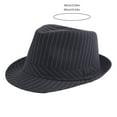 Classical Fedora Hat Short Brimmed Old-fashioned Top Hat Striped Hat ...