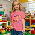 Happy 100Th Day Of School Teacher Student Letter Graphic T-Shirt For ...