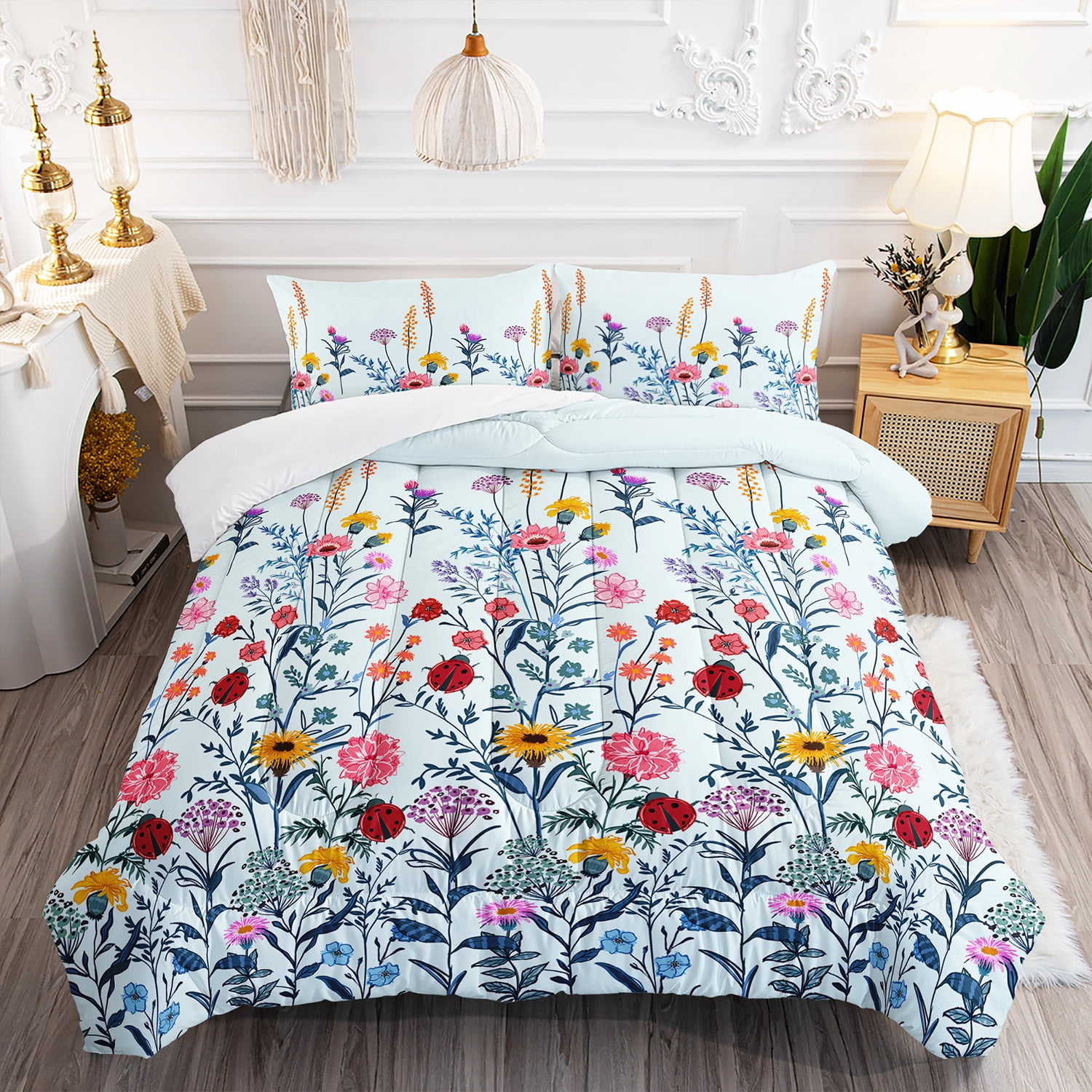 Hosima 3-Piece 3D Digital Printed Comforter With Various Patterns To ...