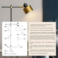 OYEARS 22.2" Modern Industrial Desk Lamp for Reading - LED Metal Table ...