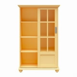 Ameriwood Home Aaron Lane Bookcase with Sliding Glass Doors, Golden ...
