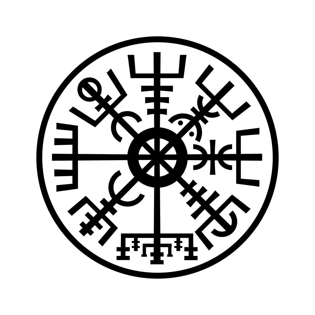 Vegvisir Navigation Compass of Vikings Sticker Decal Die Cut - Self ...