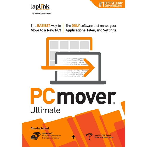 Laplink PCmover Ultimate v11 includes Ethernet Cable- 1 Use - Walmart.com