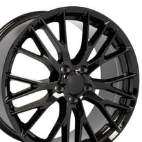 22x9 OE Wheels CV39 Satin Black with Gloss Black Wheel 6x5.5 (28mm) - Walmart.com