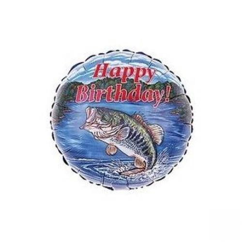 Birthday Party Balloon Bass Happy Fishing - Walmart.com