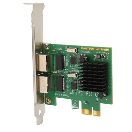 2 Ports Ethernet Adapter, PCB Material PCIe X1 Lane 2 Way RJ45 Port PCI ...