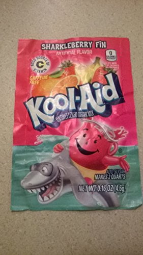 Sharkleberry Fin Kool Aid, Powdered Drink Mix, Package of 48 - Walmart.com