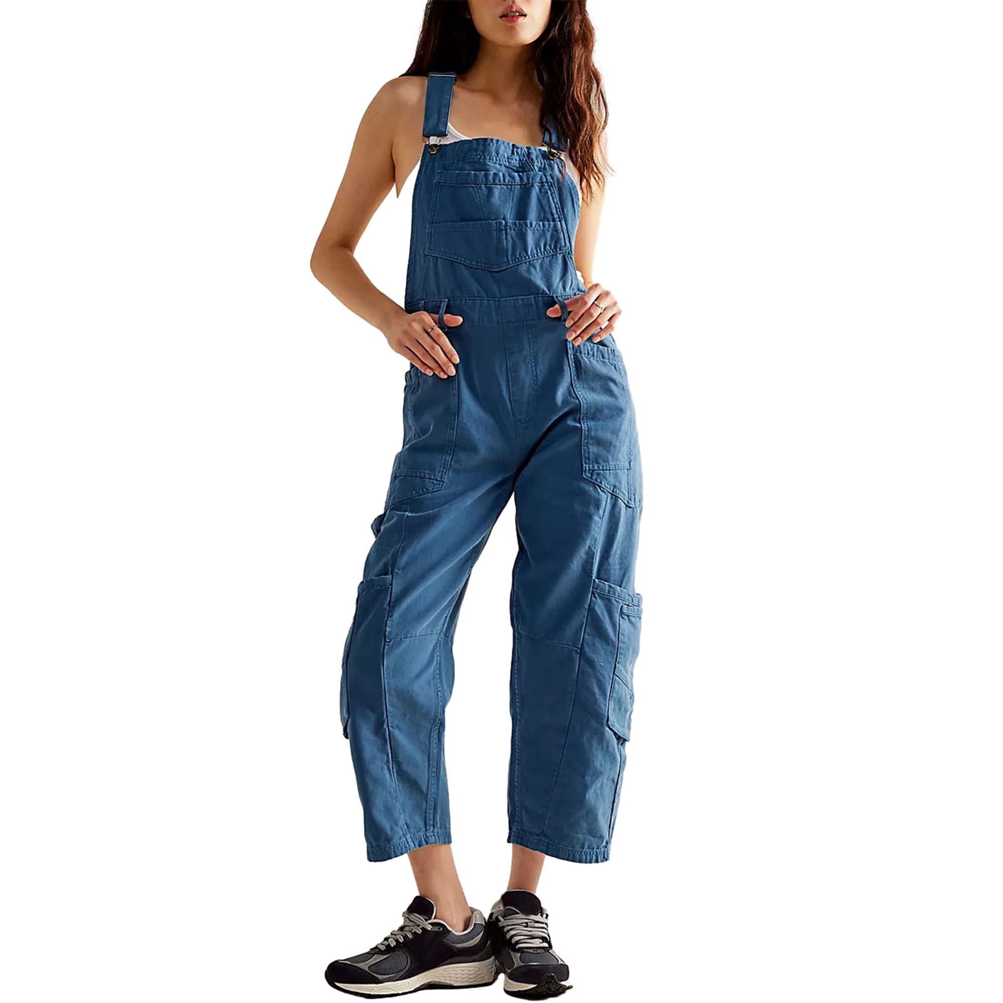 Click here for Mialoley Womens Overalls Solid Color Loose Fit Cla... prices