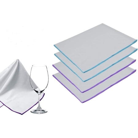 HTAIGUO Microfiber Glass Polishing Cloths Thick Lint -Free Drying ...