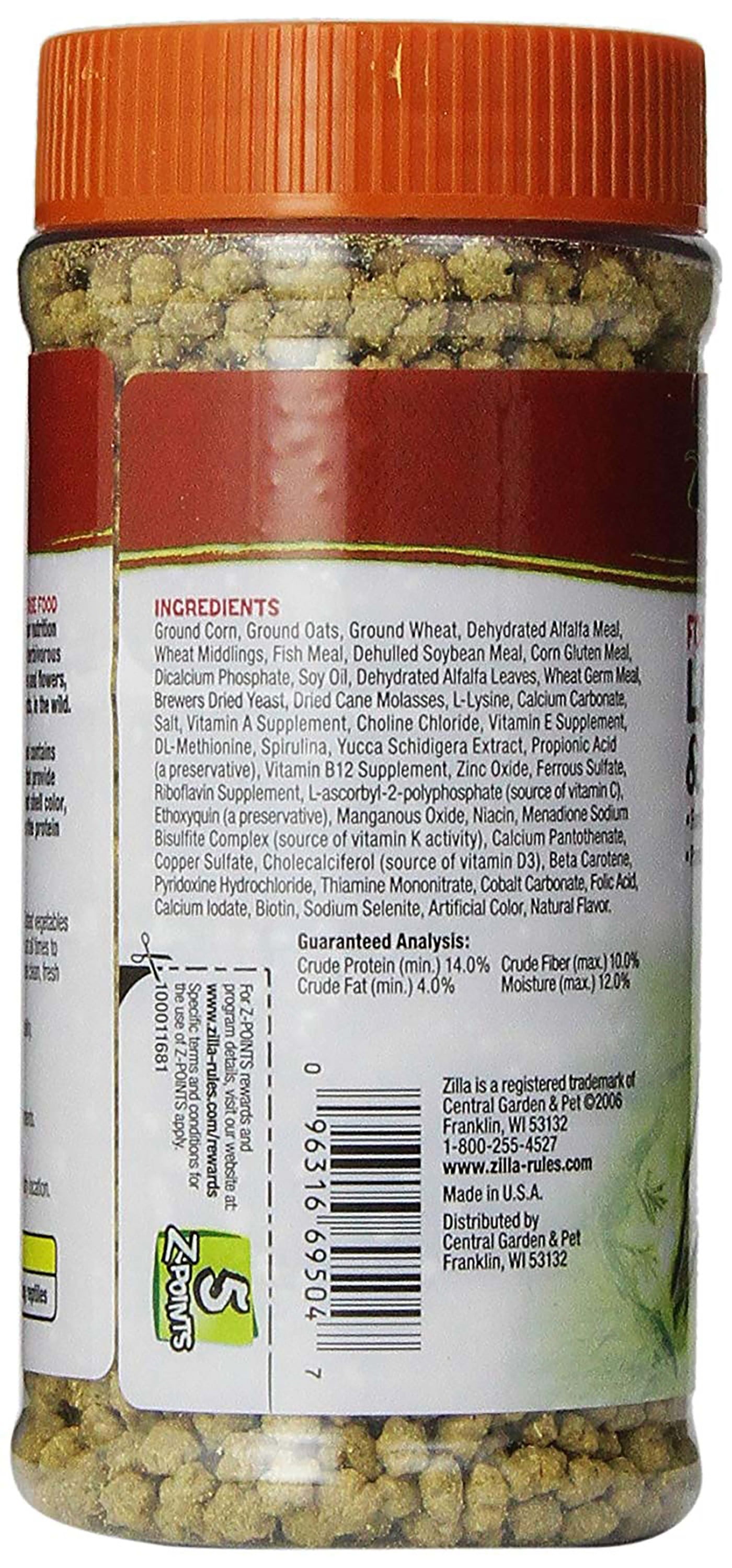 Buy Zilla Land Turtle and Tortoise Extruded Food Pellets 6.5 Ounces ...