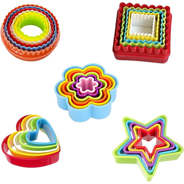 Color-25pcs Cookie Mold Set Baking Mold Cookie Mold Set Plastic Baking ...