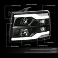 DNA Motoring For 07-14 Chevy Silverado Black Clear Dual LED DRL ...