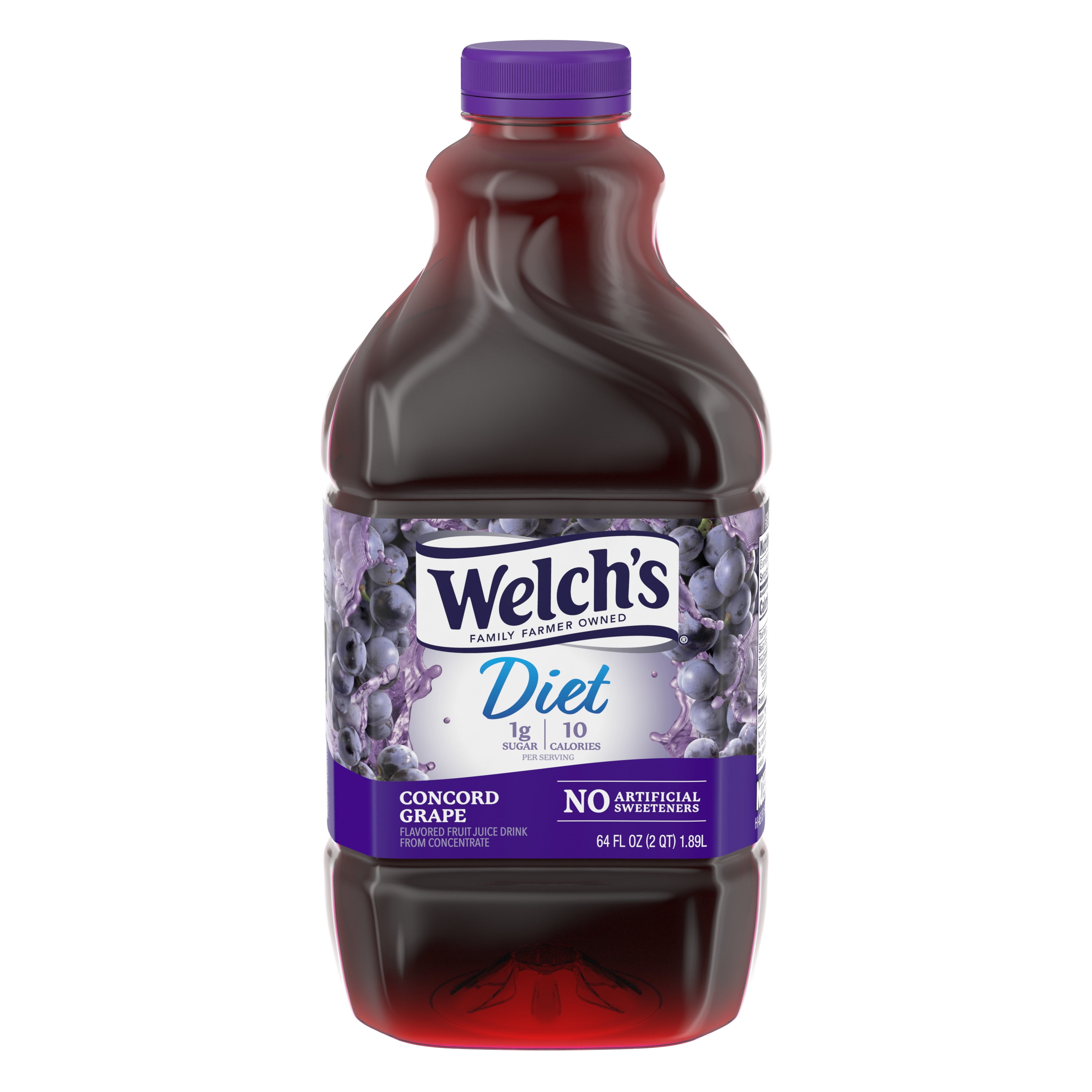 Welch's Diet Concord Grape Juice Drink, 64 fl oz Bottle - Walmart.com