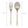 TOMSHOO Titanium Cutlery Set for Home and Camping - Walmart.com