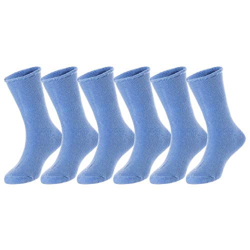 6 Pairs Children's Wool Crew Socks for Boys and Girls. Durable ...