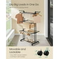 Clothes Drying Rack Stand 4-Tier, Foldable Laundry Drying Rack 68.1 ...