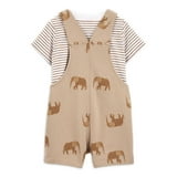 Carter's Child of Mine Baby Boy Overalls Set, 2-Piece, Sizes 0/3-24 Months - Walmart.com