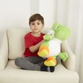 Super Mario Kids Yoshi Bedding Plush Cuddle and Decorative Pillow Buddy ...
