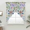 WELCOME Swag Curtain Valance for Window 2 Panels Idyllic Cartoon ...