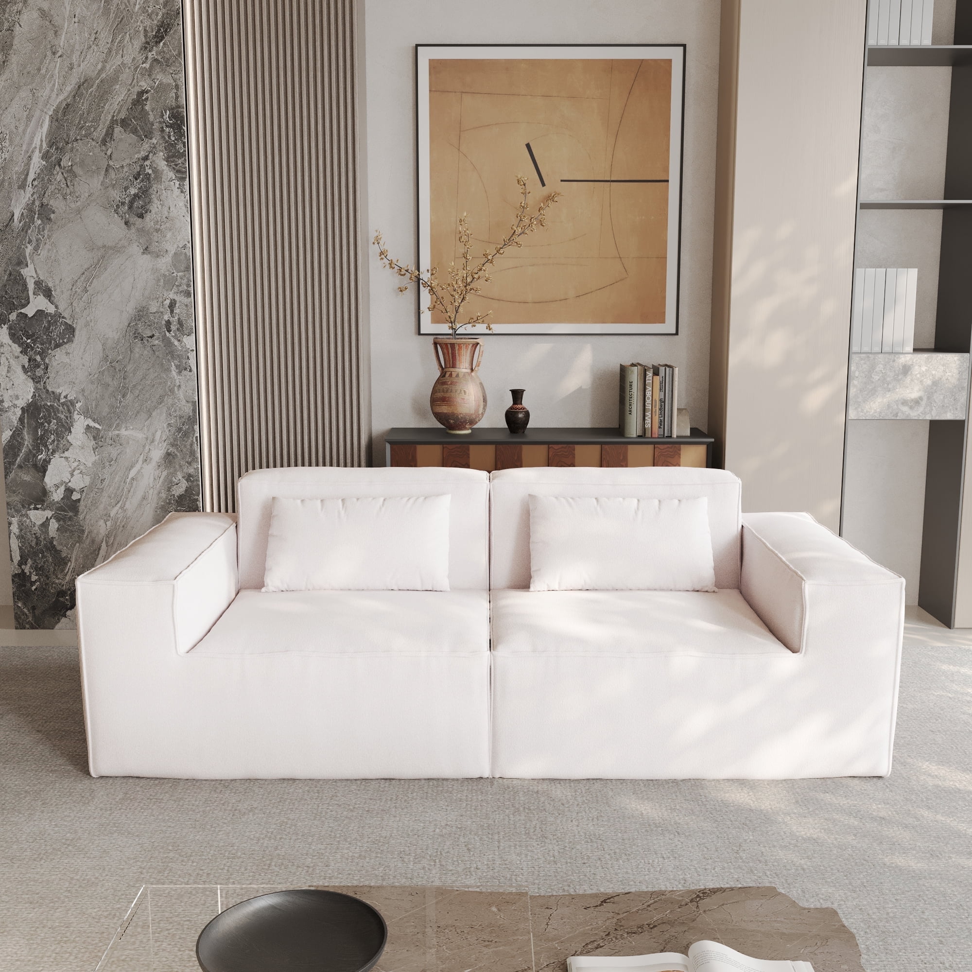 Click here for Sodrens 86.62 Modern Modular Sectional Sofa cloud... prices