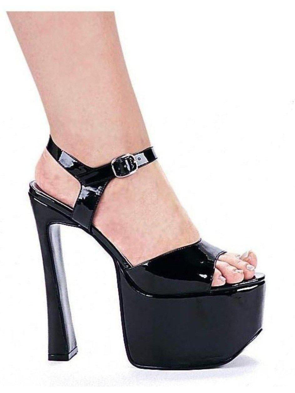 Ellie Shoes E-656-March 6 Heel Sandal Black / 10 - Walmart.com