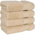 100% Cotton Turkish Washcloth Set for Bathroom, 4 Piece Soft Absorbent ...