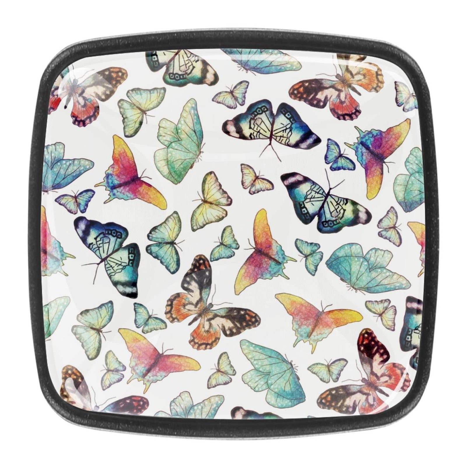 4 Pcs Square Cabinet Handle Cupboard Knob Drawer Pulls Handle ...