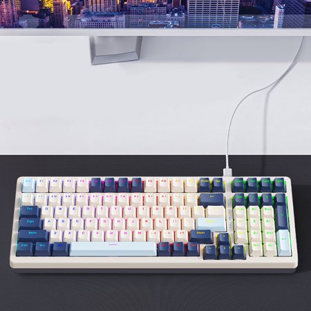 TB&W K3 MAX Gamer Clavier 100 Touches Clavier Lumineux Clavier Filaire ...