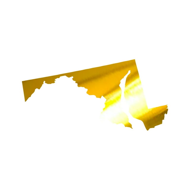 Maryland Shaped Sticker Decal Die Cut - Self Adhesive Vinyl - Weatherproof - Made in USA - Many ...