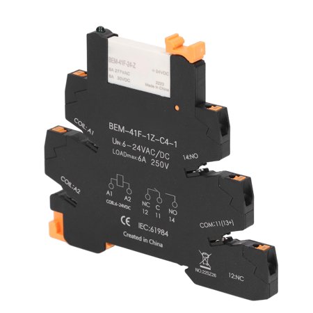 6A Solid State Relay, DC Control AC Relay 1NO 1NC Easy To Connect 6-24V ...