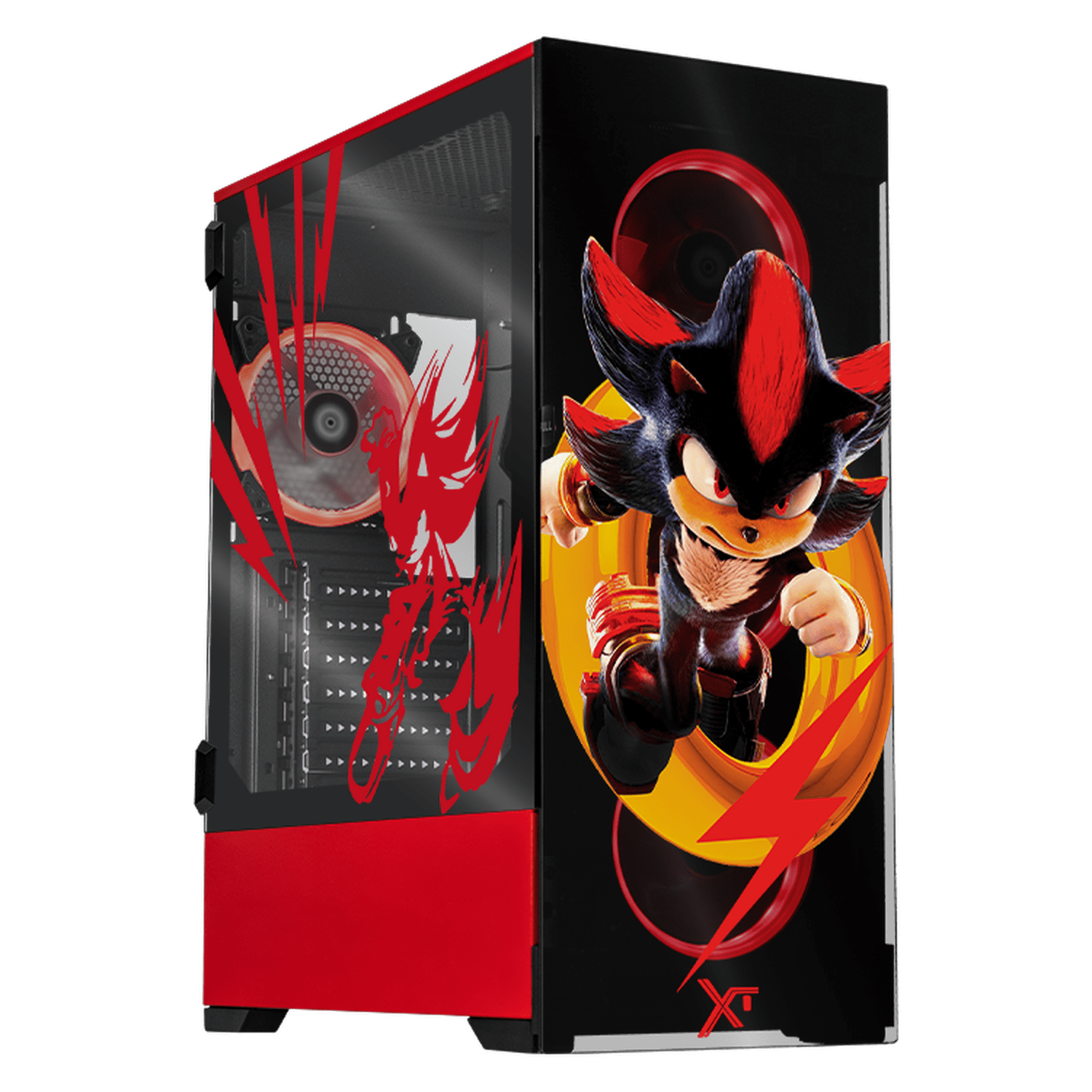 Gabinete Gamer XTREME PC GAMING Ring Shadow Edition Torre Completa E-ATX 4 Fan Cristal Templado ...