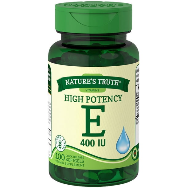 Nature's Truth Vitamin E 400 Complex with Natural D-alpha 100 ea (Pack ...
