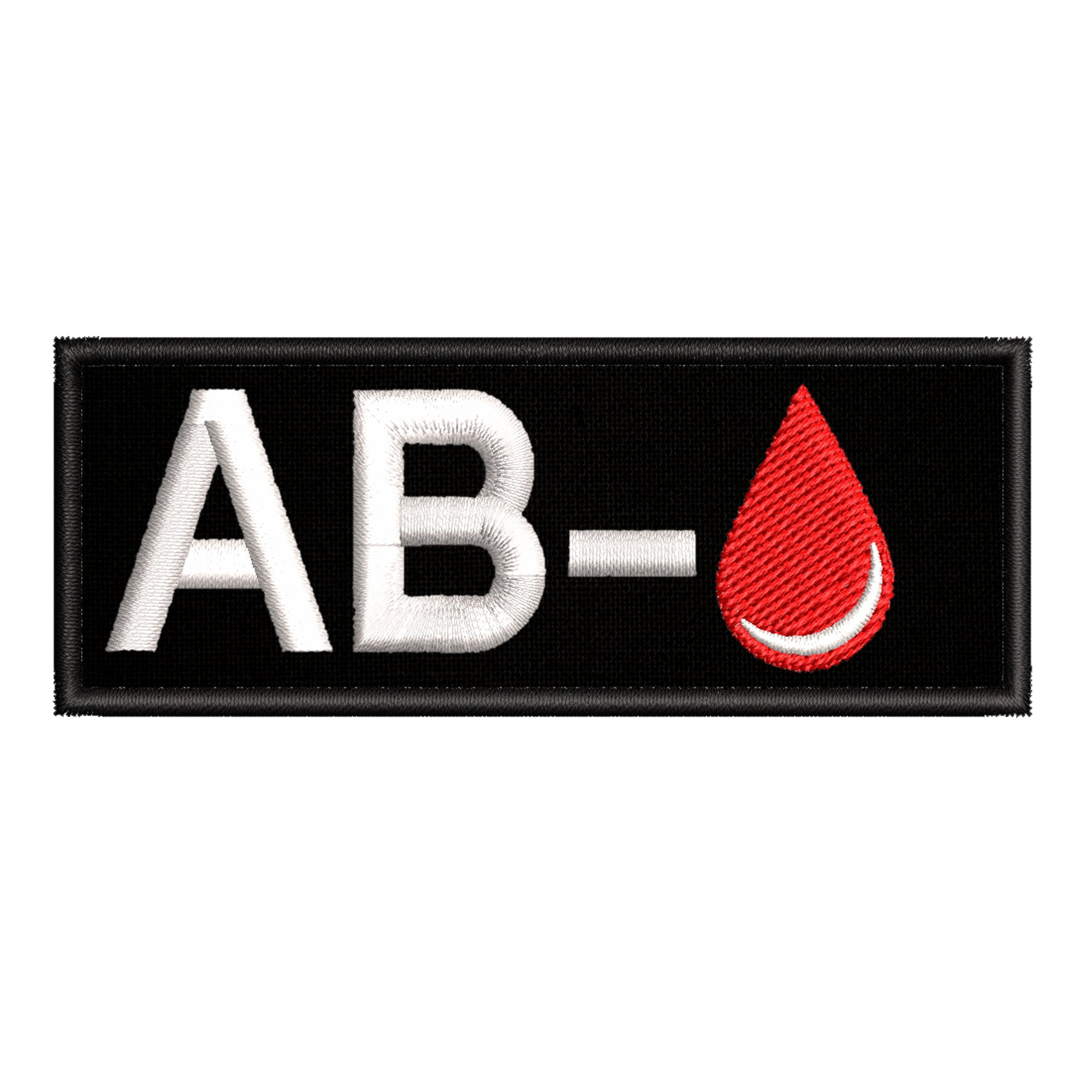 AB Negative Blood Type Embroidered DIY Iron on or Sew-on Decorative ...