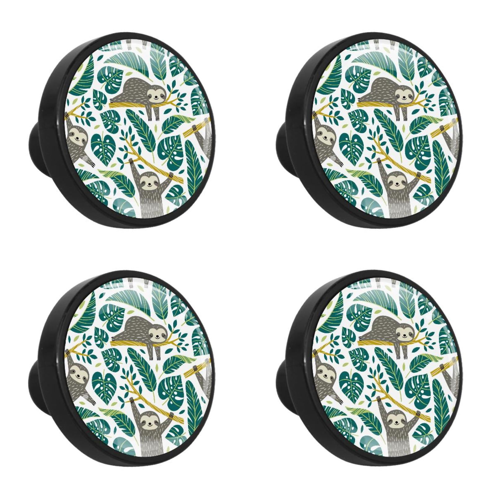 4 Pcs Cartoon Sloth Knobs for Kitchen Cabinet Cupboard Dresser Bookcase ...
