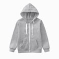 CAUYDY Toddler Athletic Jacket Boys Hooded Zip-up Long Sleeve Warm ...