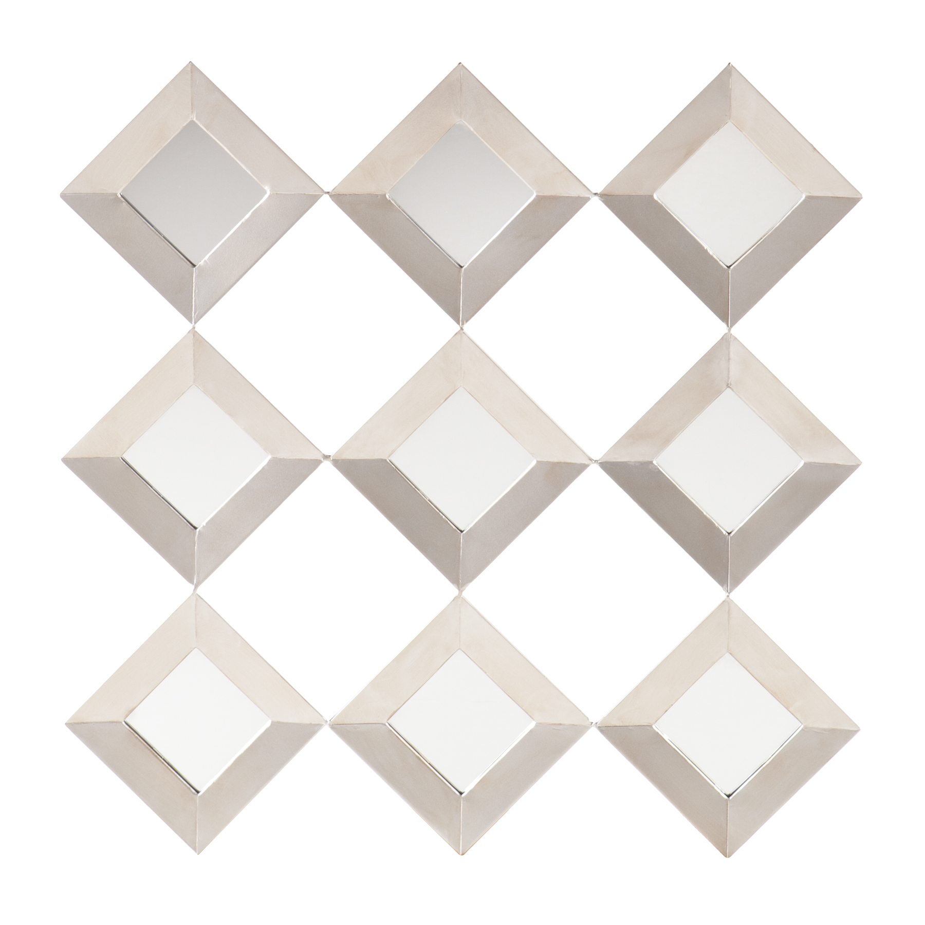 Emilia Mirrored Squares Wall Sculpture - Walmart.com
