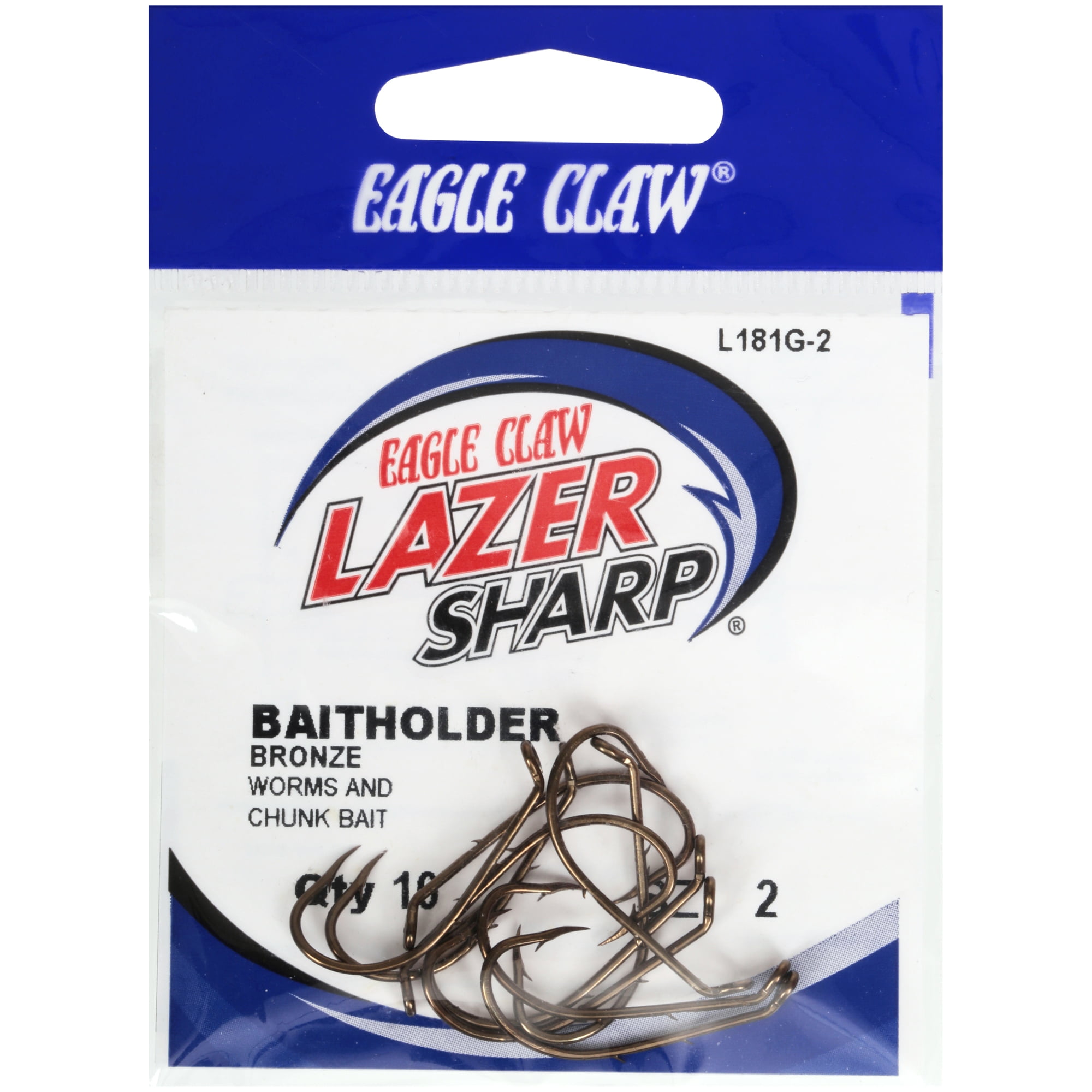 Lazer Sharp L181GH-2 Baitholder Hook, Bronze, Size 2 - Walmart.com