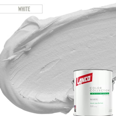 Lanco Color Collection Satin Interior Wall & Trim Paint, Off-White, 1 ...