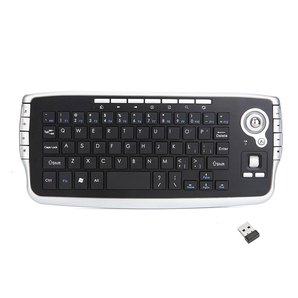 2-in-1 Trackball Keyboard 2.4G Mini Wireless Keyboard Multi-Media ... 2-in-1 Trackball Keyboard 2.4G Mini Wireless Keyboard Multi-Media ...