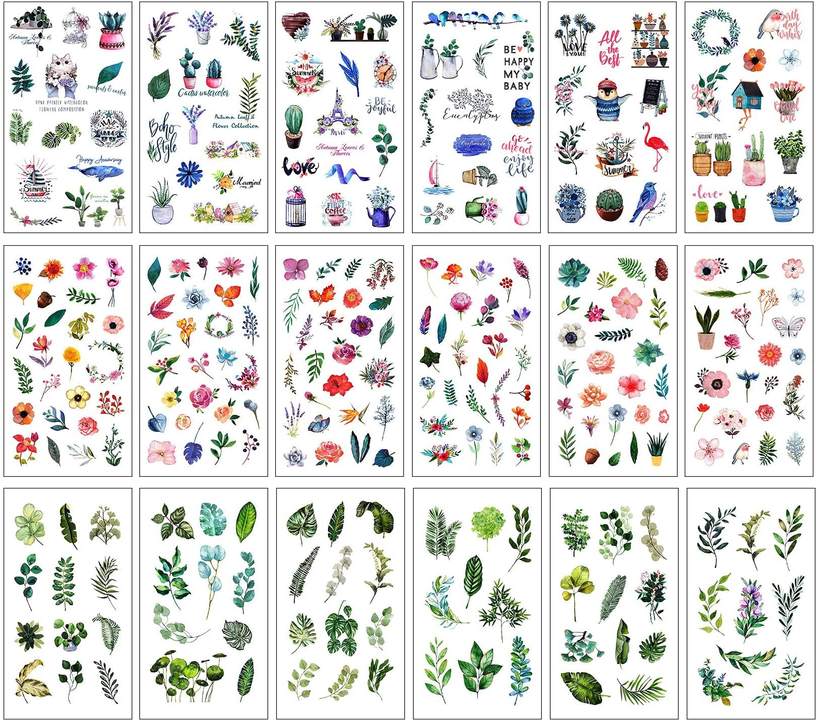 Stickers, Labels & Tags planners Sticker cute stickers Weekdays for 1 ...