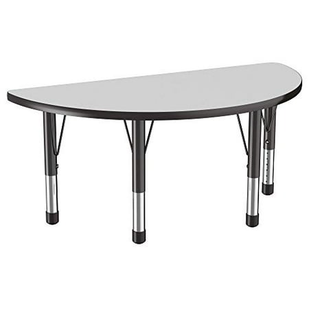 FDP Half Round Activity School and Classroom Kids Table (24 x 48 inch ...