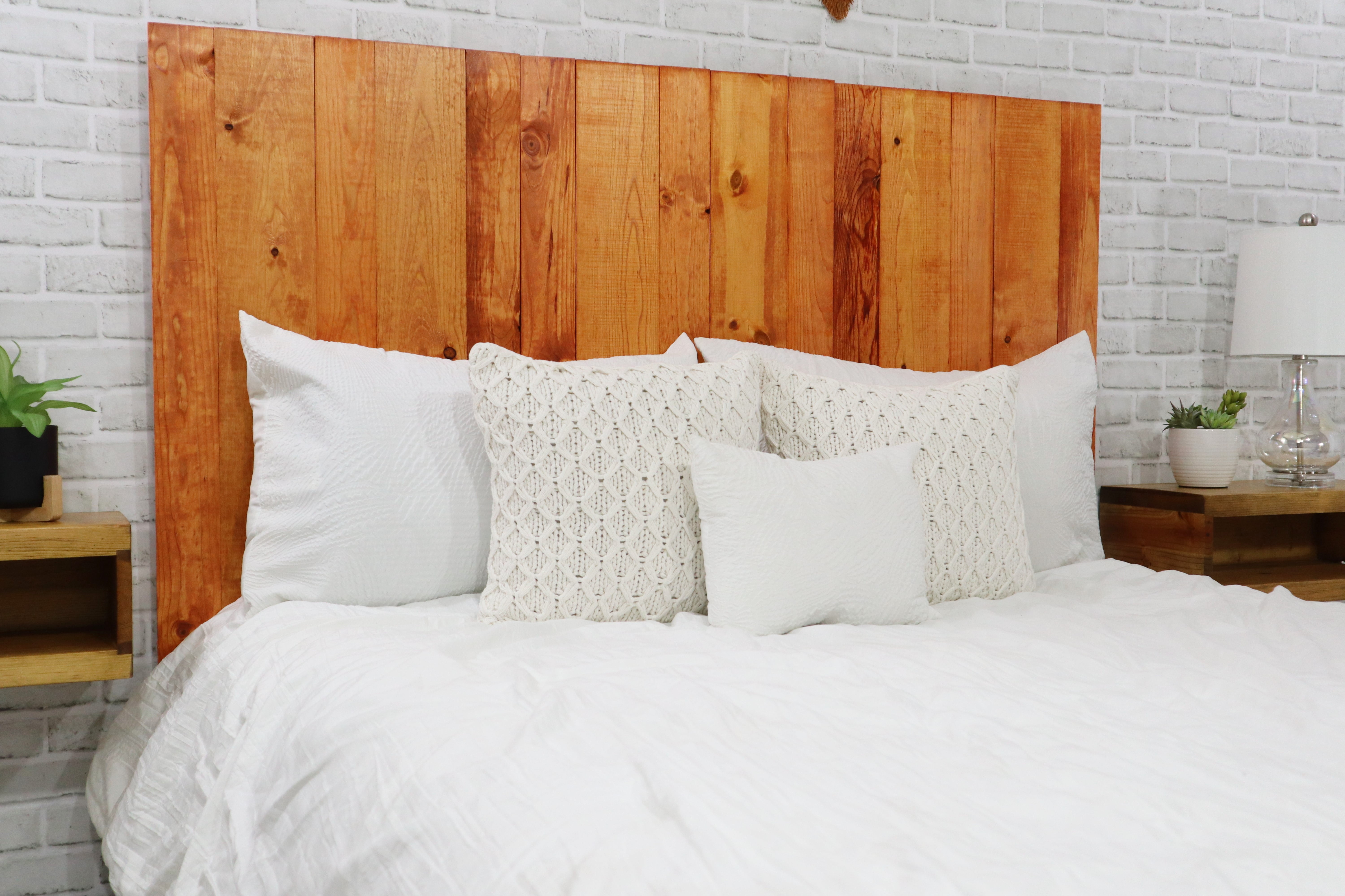 Barn Walls Gunstock Floating Headboard Handcrafted in America Real ...