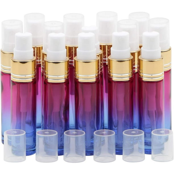 Rose Blue Gradient Color Spray Bottles Glass Vials Tube Perfume ...