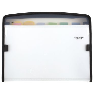 Five Star Style 6 pocket Poly Expanding File - Walmart.com