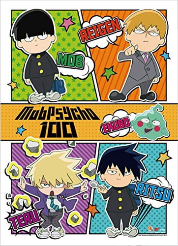 Mob Psycho 100 Wall Scroll, Poster One Size Multi-Colored - Walmart.com