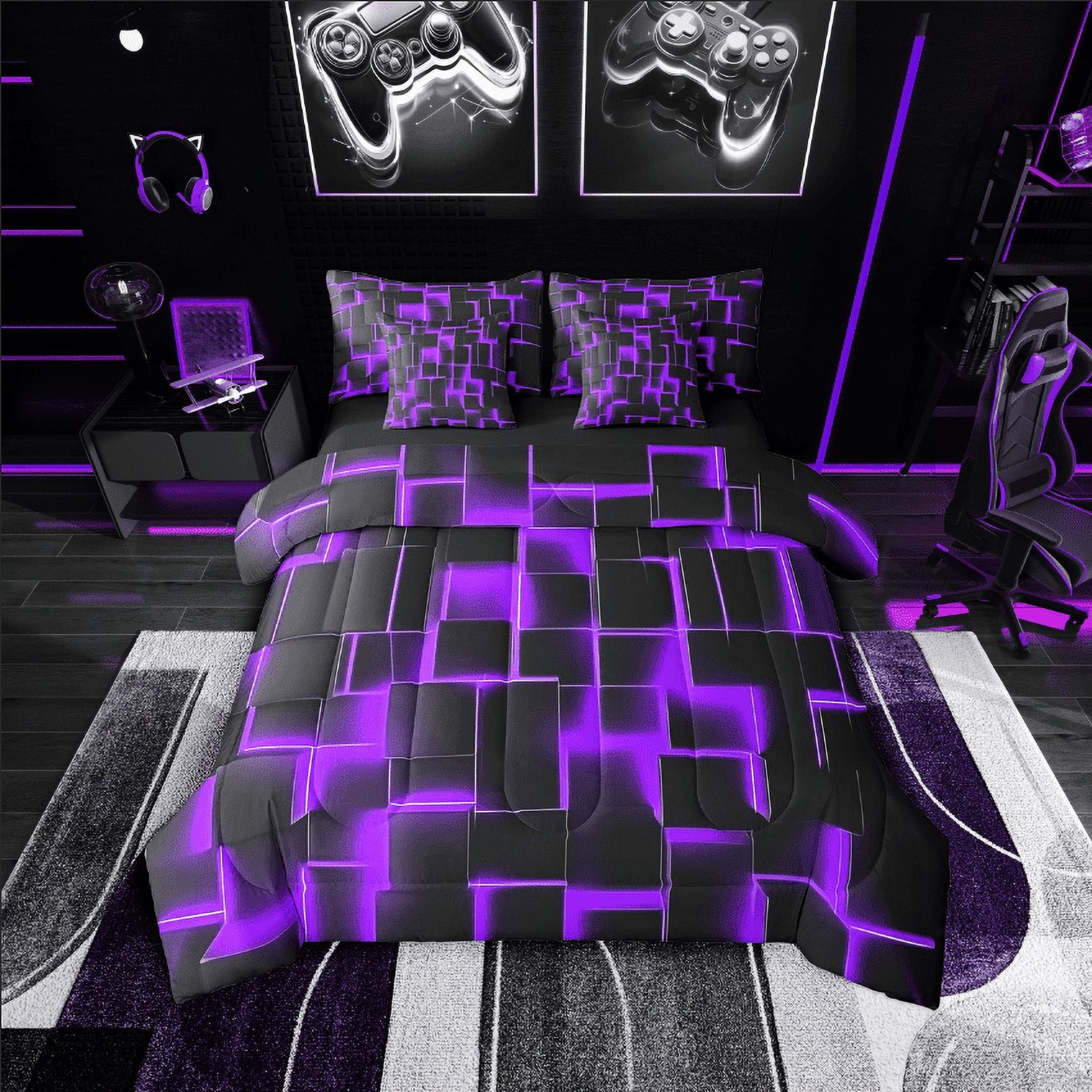 Click here for Erosebridal Neon Geometry Bedding Queen Size stere... prices